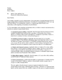 Sample Compassionate Release Letter - Evergreen Attorneys